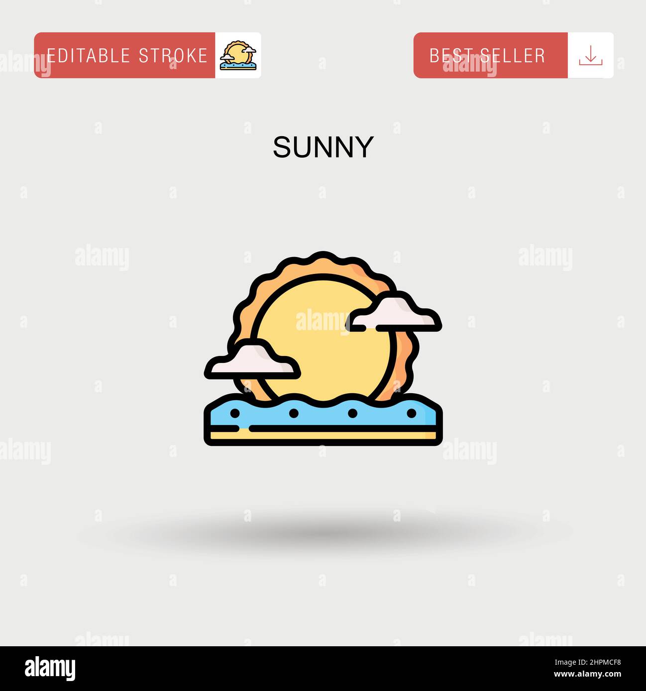 Bright sunny farm view Stock Vector Images - Alamy