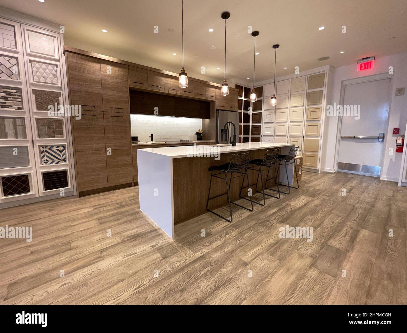 Orlando, FL USA - December 2, 2020: The kitchen at a home builder ...