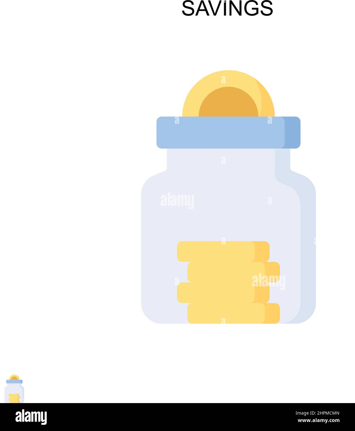 Savings Simple vector icon. Illustration symbol design template for web ...