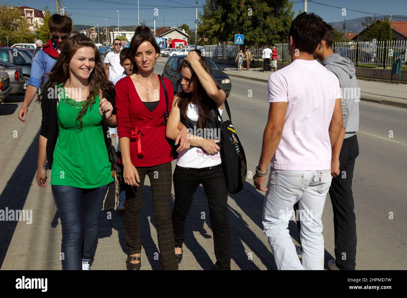 In the mountains of Kosovo near the mountain community of Budakova near ...