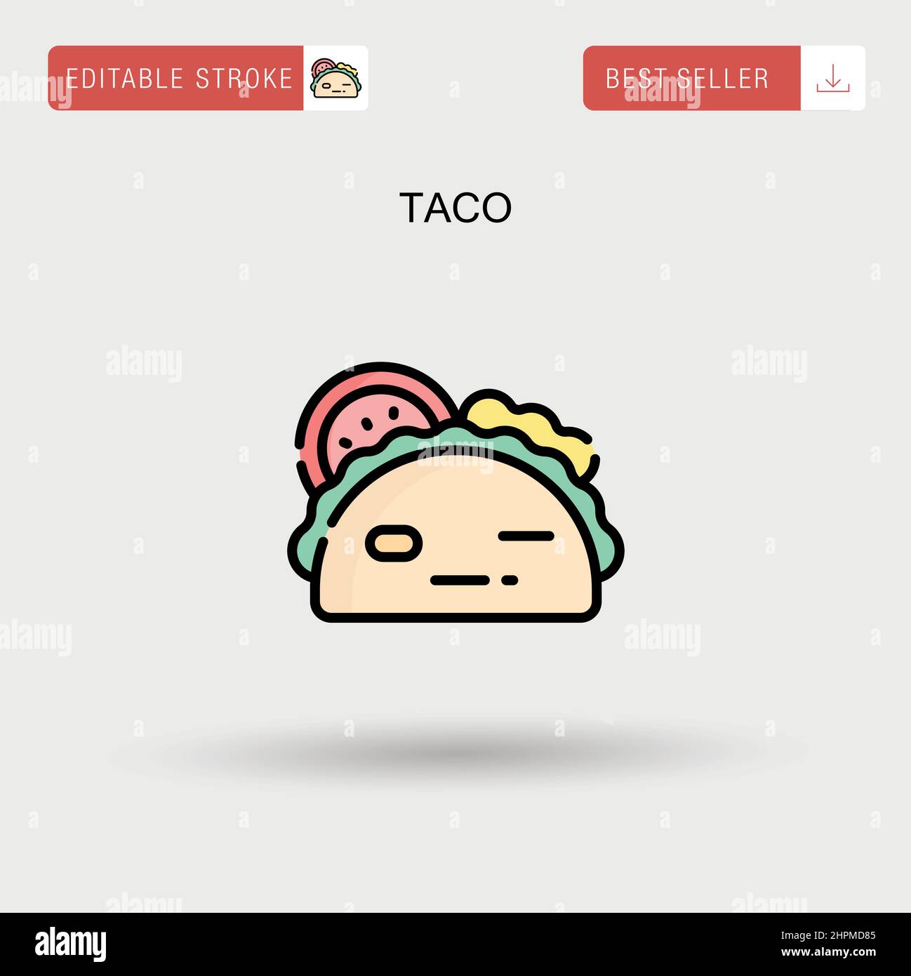Taco mexican food vector banner hi-res stock photography and images - Alamy