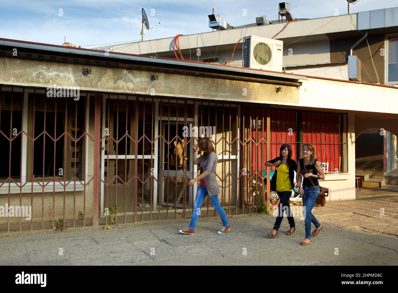 In the mountains of Kosovo near the mountain community of Budakova near ...