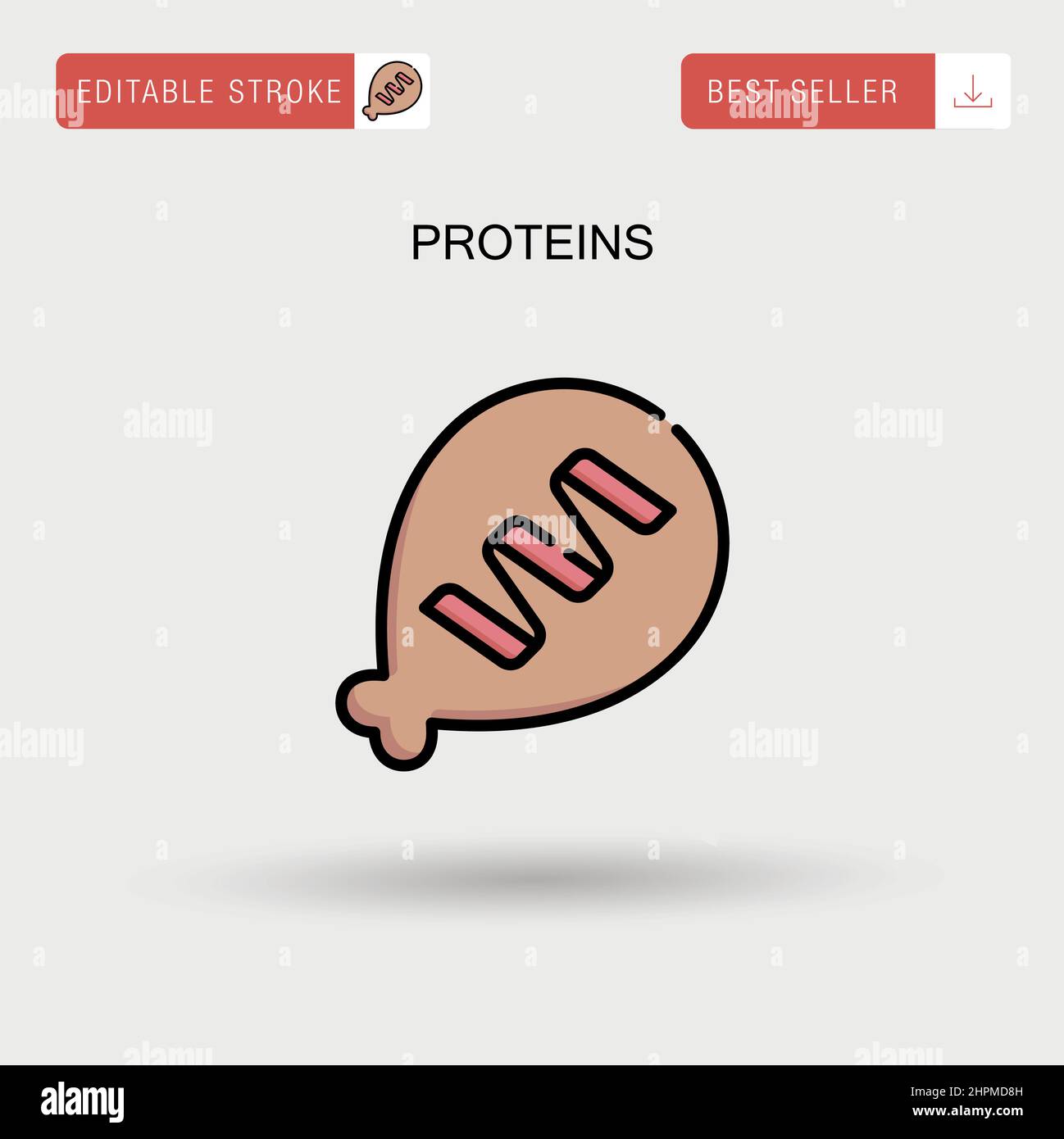 Proteins Simple vector icon Stock Vector Image & Art - Alamy