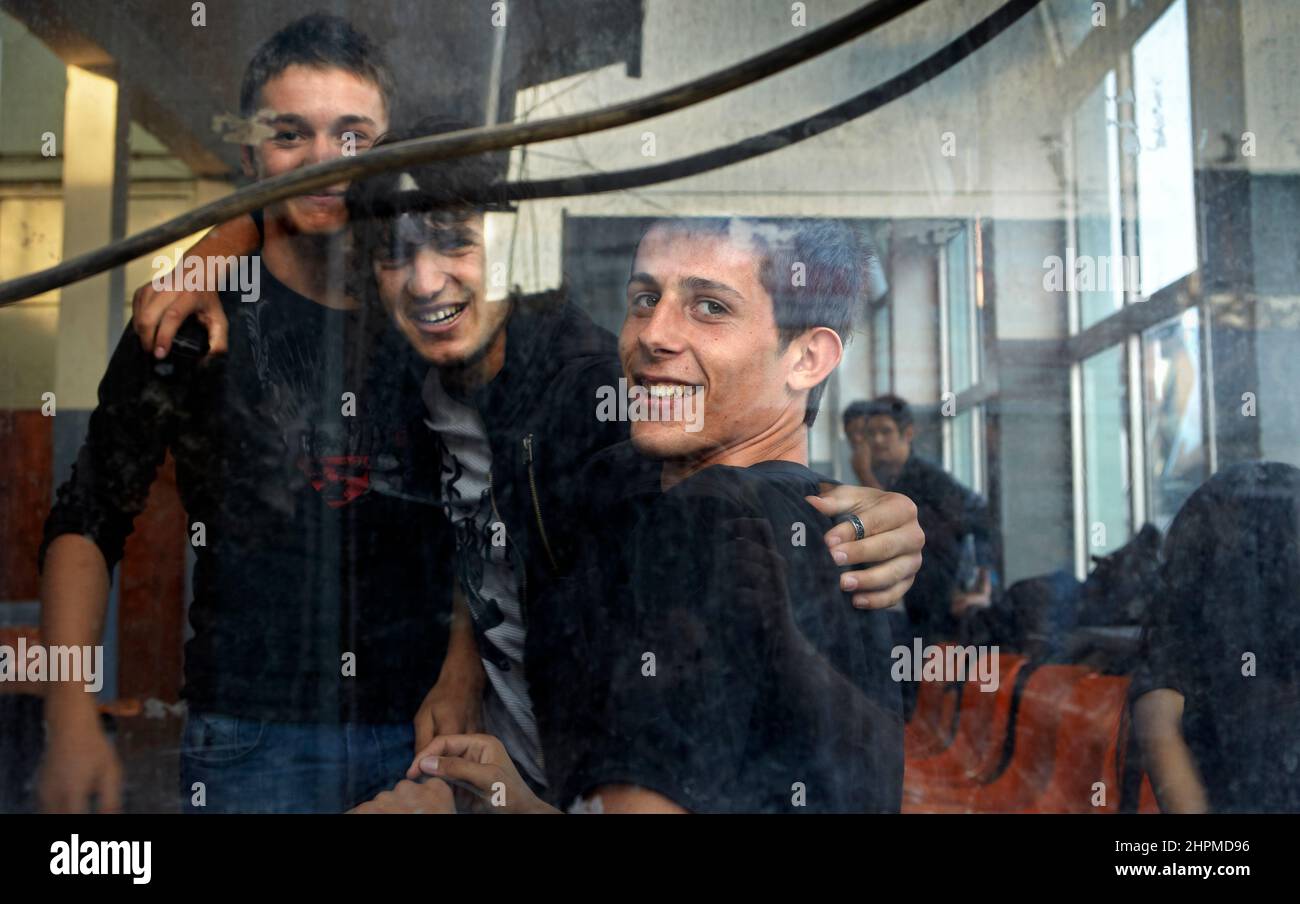In the mountains of Kosovo near the mountain community of Budakova near ...