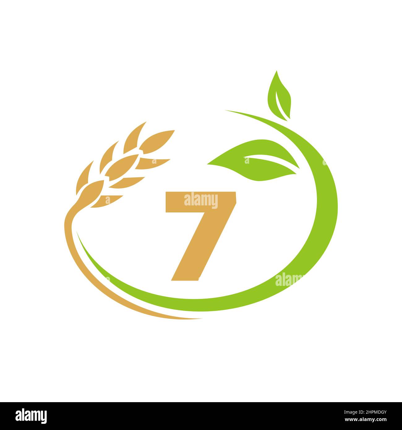 Agriculture Logo On 7 Letter Concept. Agriculture and farming logo ...