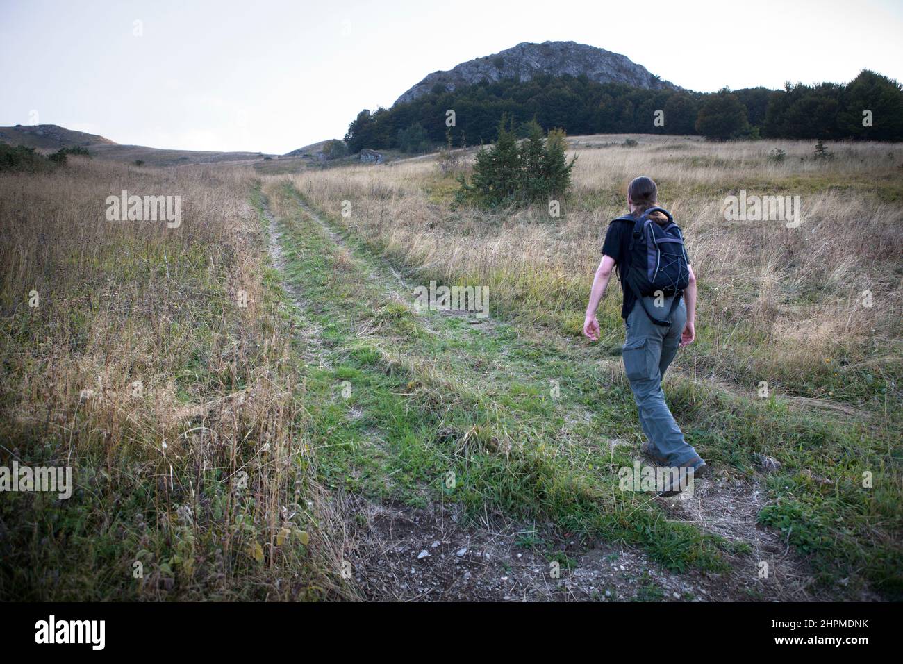 In the mountains of Kosovo near the mountain community of Budakova near ...