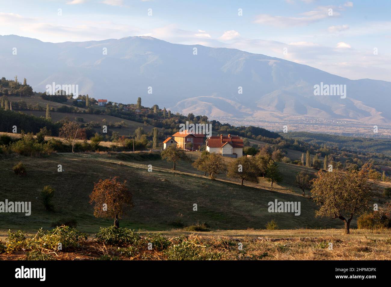 In the mountains of Kosovo near the mountain community of Budakova near ...