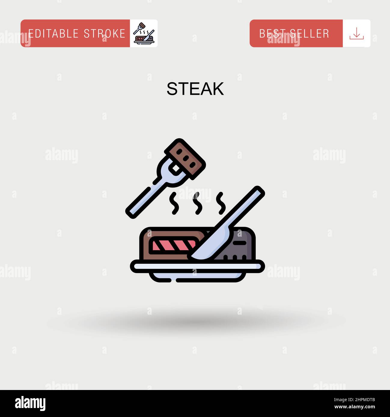 Fresh juicy steak beef Stock Vector Images - Alamy