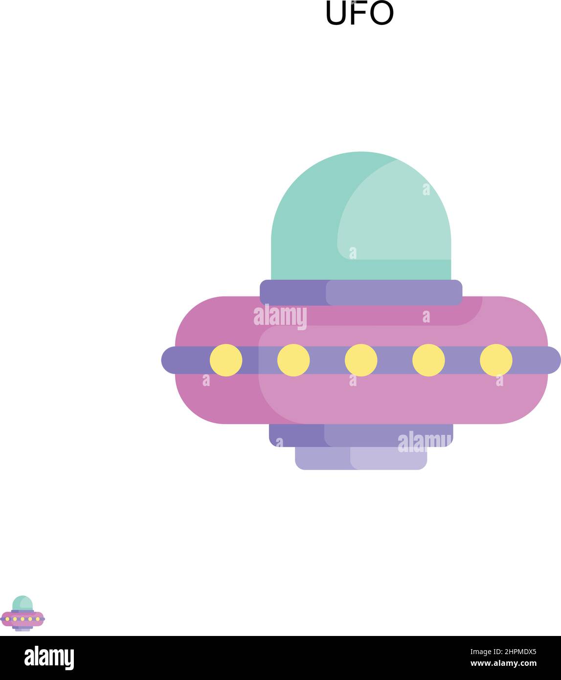 Ufo Simple vector icon. Illustration symbol design template for web ...