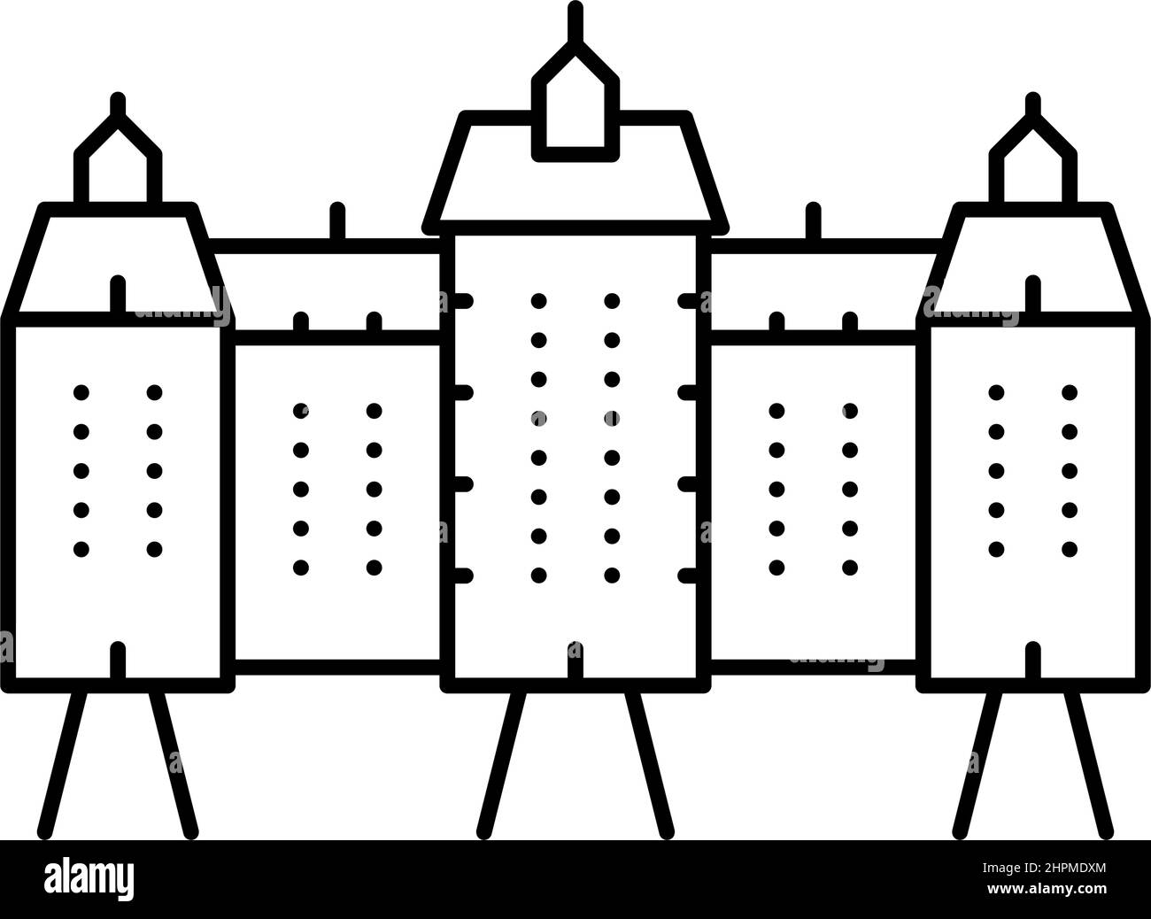 palace house line icon vector illustration Stock Vector Image & Art - Alamy