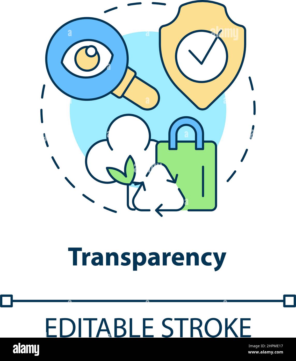 Transparency concept icon Stock Vector Image & Art - Alamy
