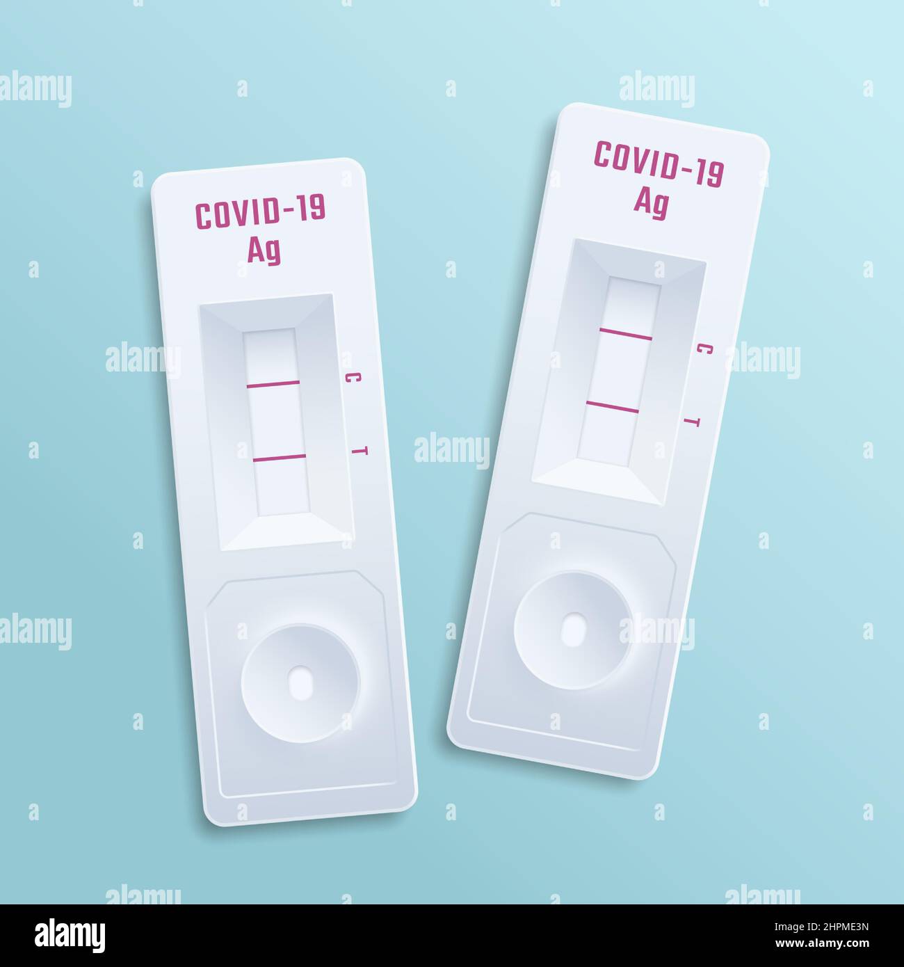 Covid-19 Antigen Fast Self Tests Realistic 3d Vector Illustration ...