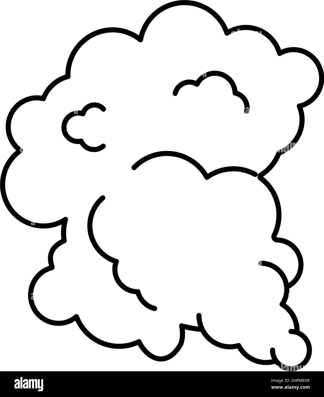 black smoke line icon vector illustration Stock Vector Image & Art - Alamy