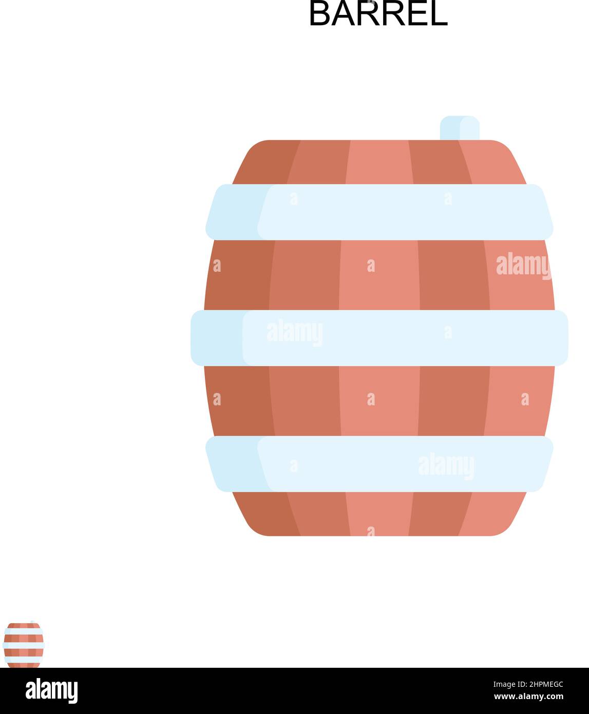 Barrel Simple vector icon. Illustration symbol design template for web ...