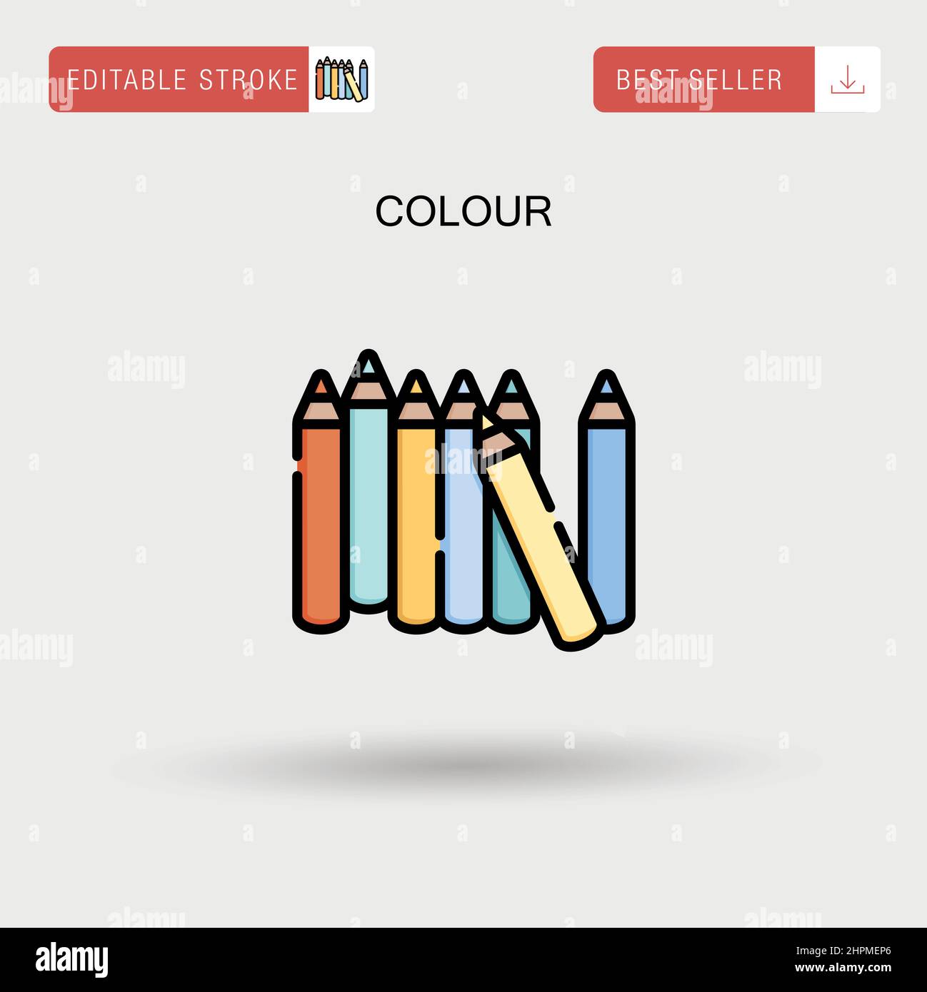 Colour Simple vector icon Stock Vector Image & Art - Alamy