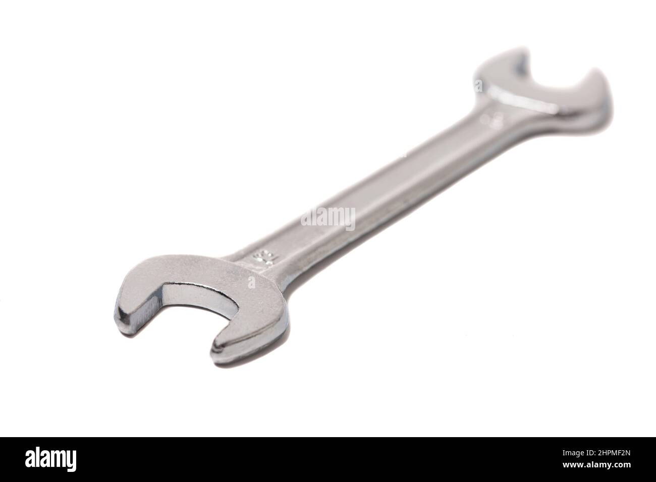Wrench metal spanner isolated on white background Stock Photo - Alamy