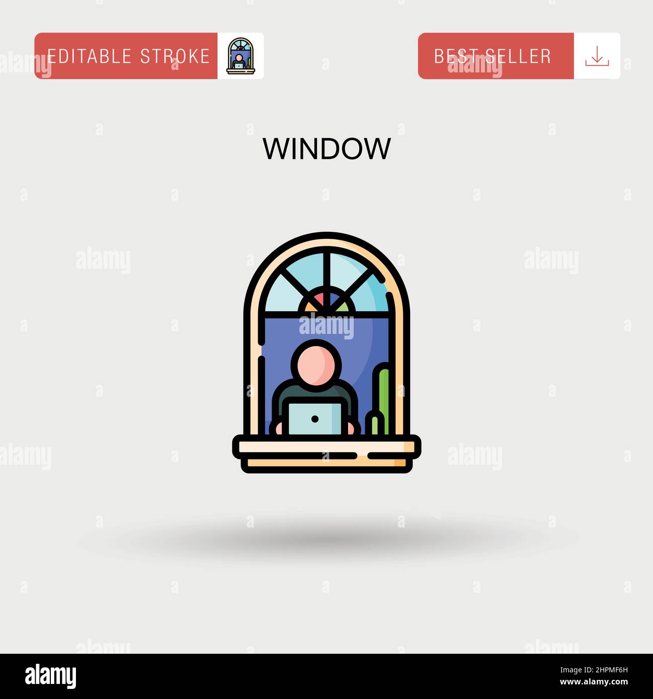 Window Simple vector icon Stock Vector Image & Art - Alamy