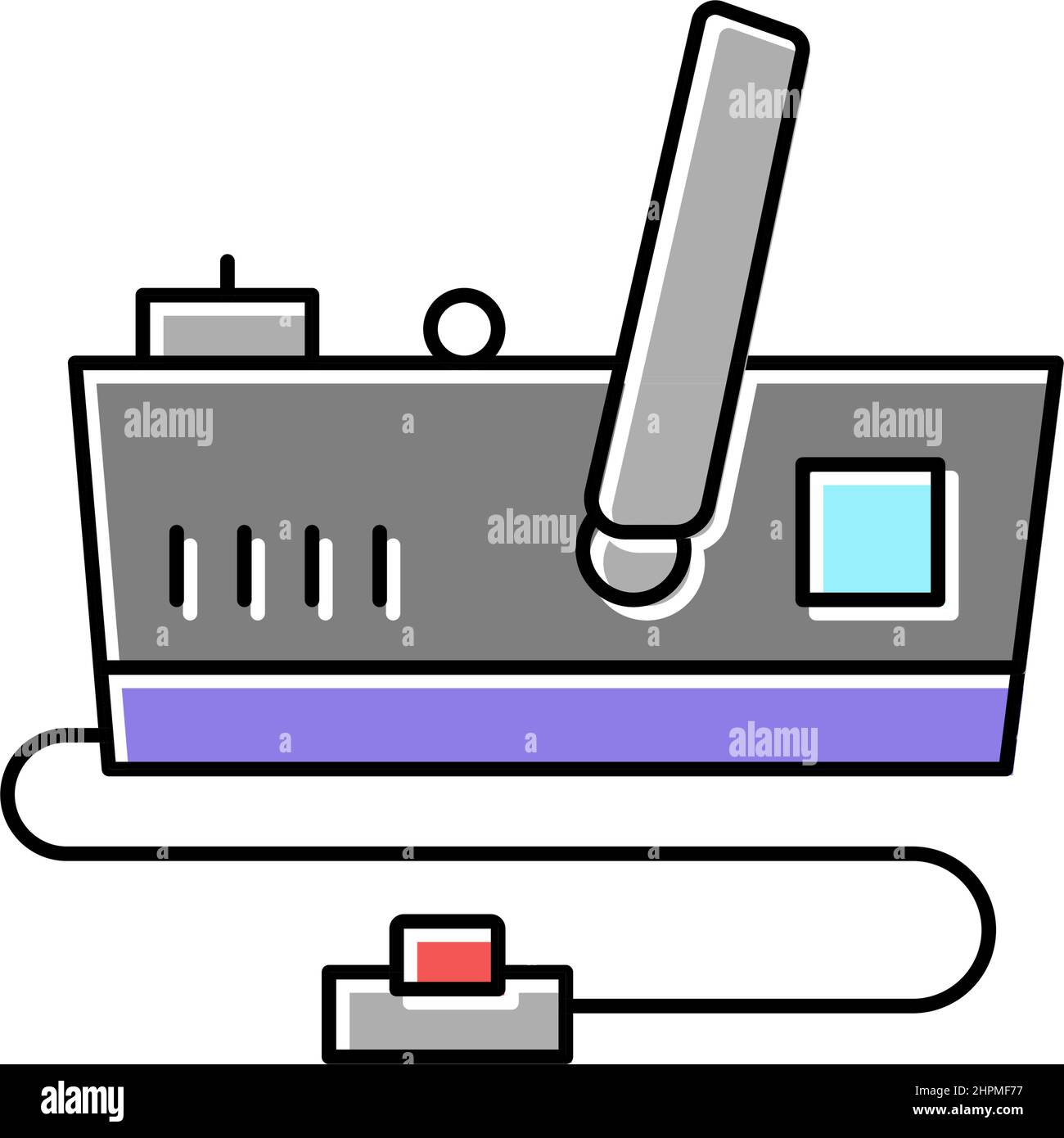 generator smoke color icon vector illustration Stock Vector Image & Art ...