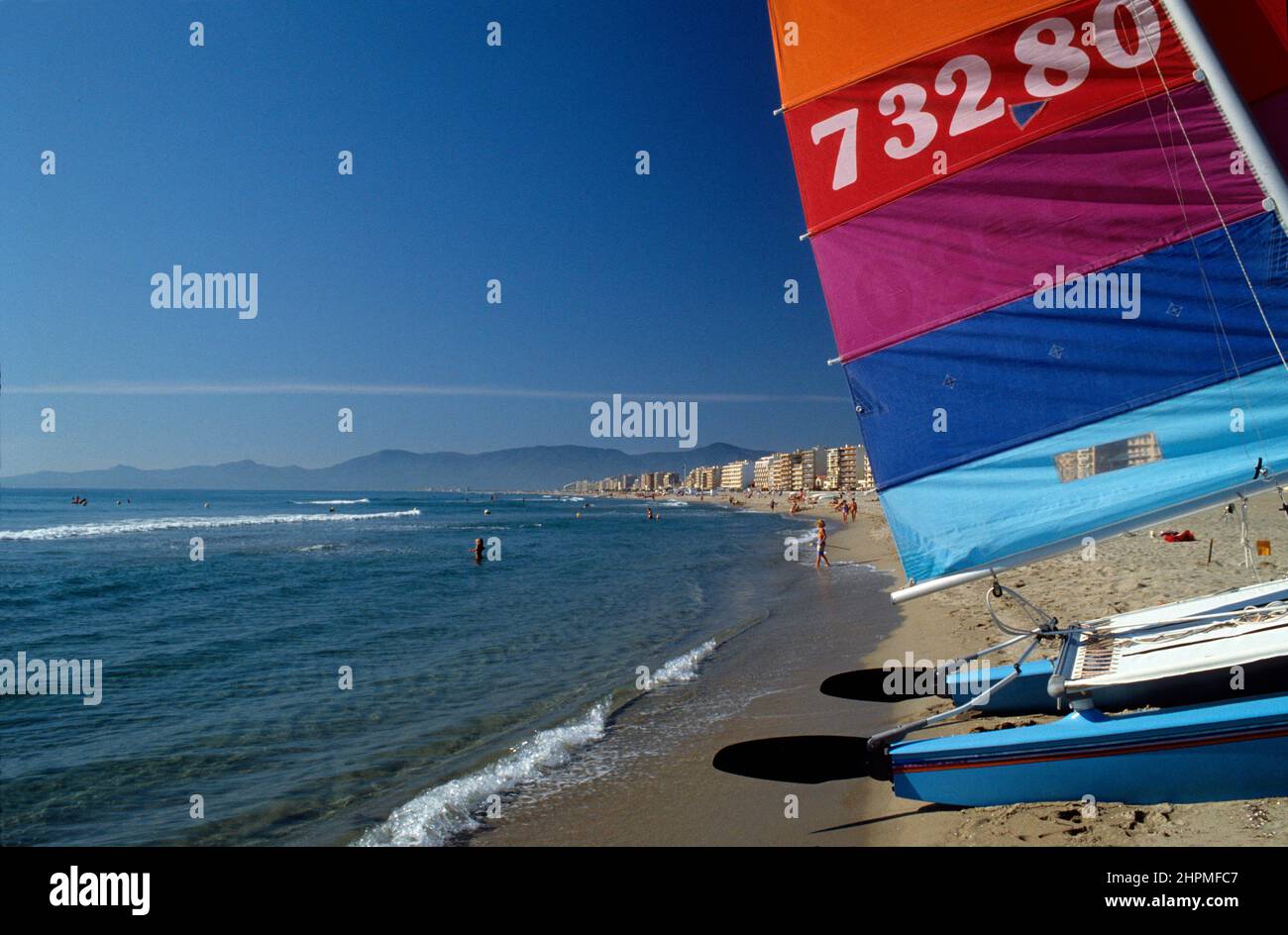 france pyrenees orientales canet sand beach Stock Photo - Alamy