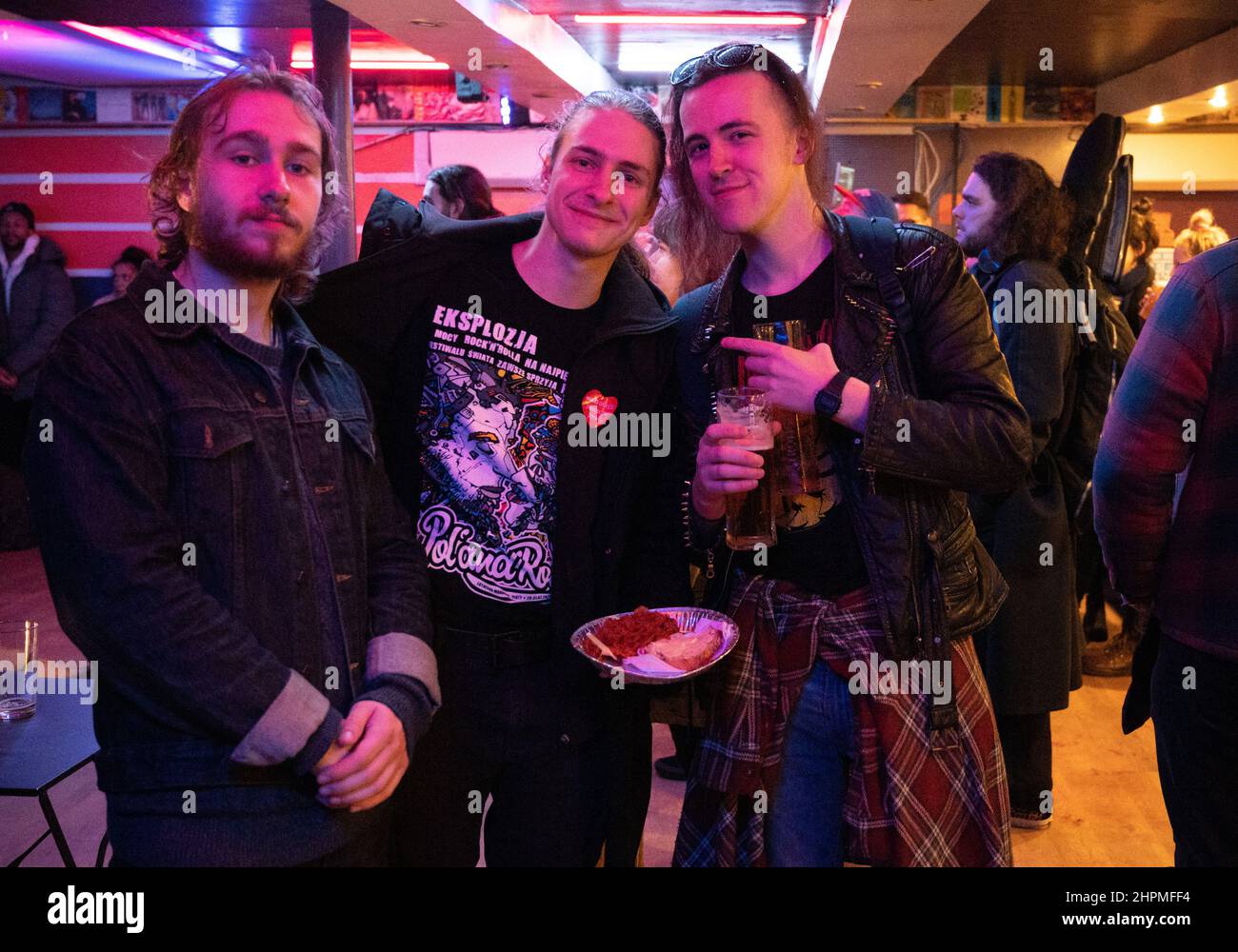 WOŚP charity concert at the Moon, Cardiff, UK Stock Photo - Alamy