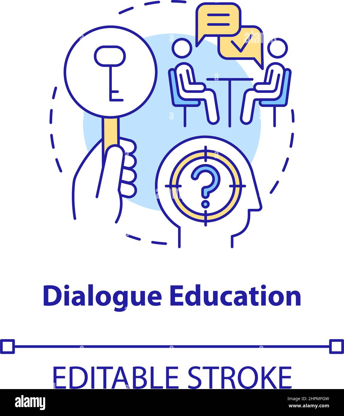Dialogue education Stock Vector Images - Alamy