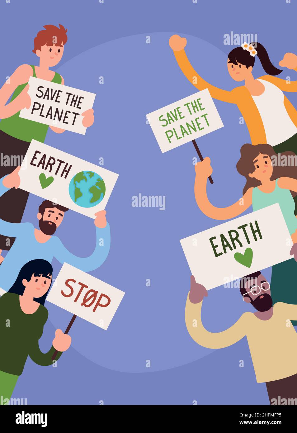 people with save planet placards Stock Vector Image & Art - Alamy