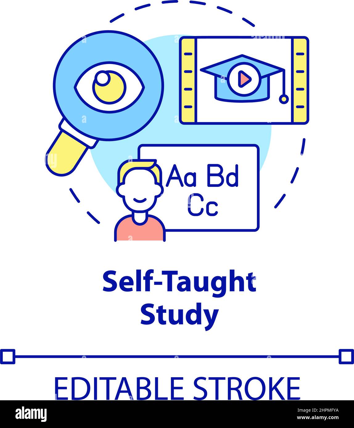 Example icon study Stock Vector Images - Alamy