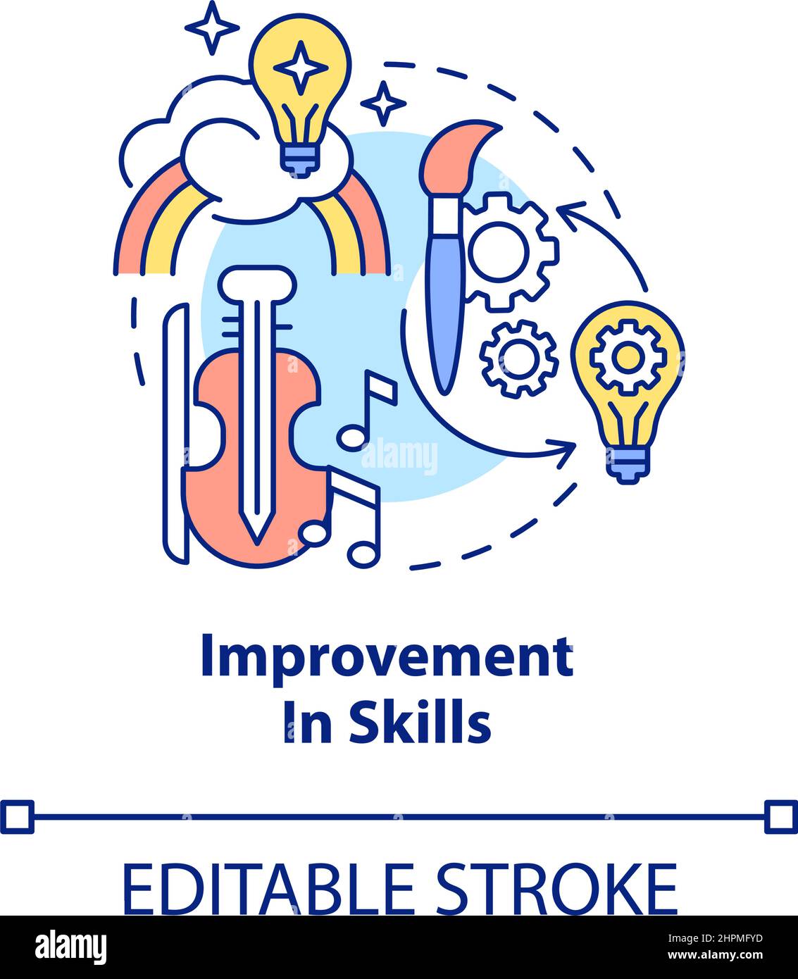 Improvement in skills concept icon Stock Vector Image & Art - Alamy