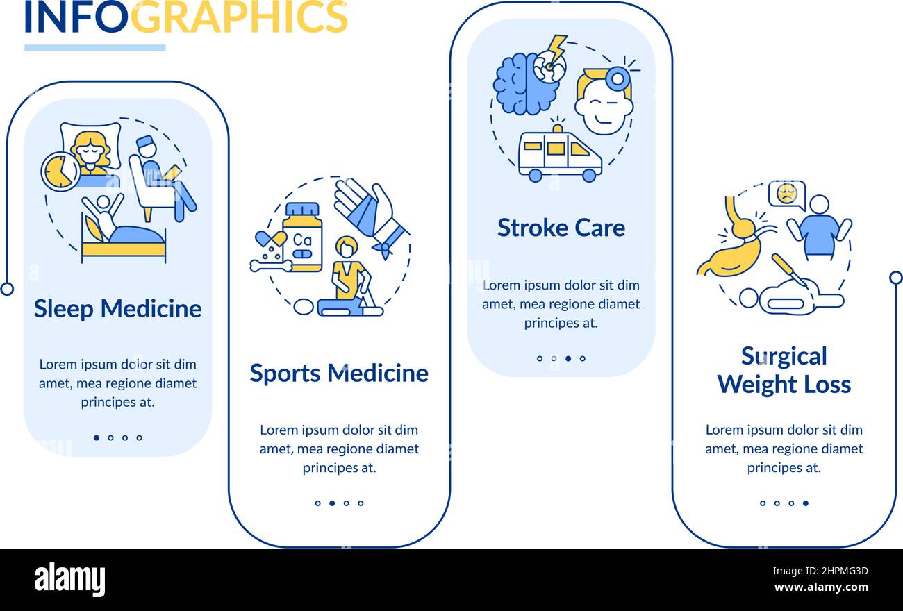 Services for patients rectangle infographic template Stock Vector Image ...