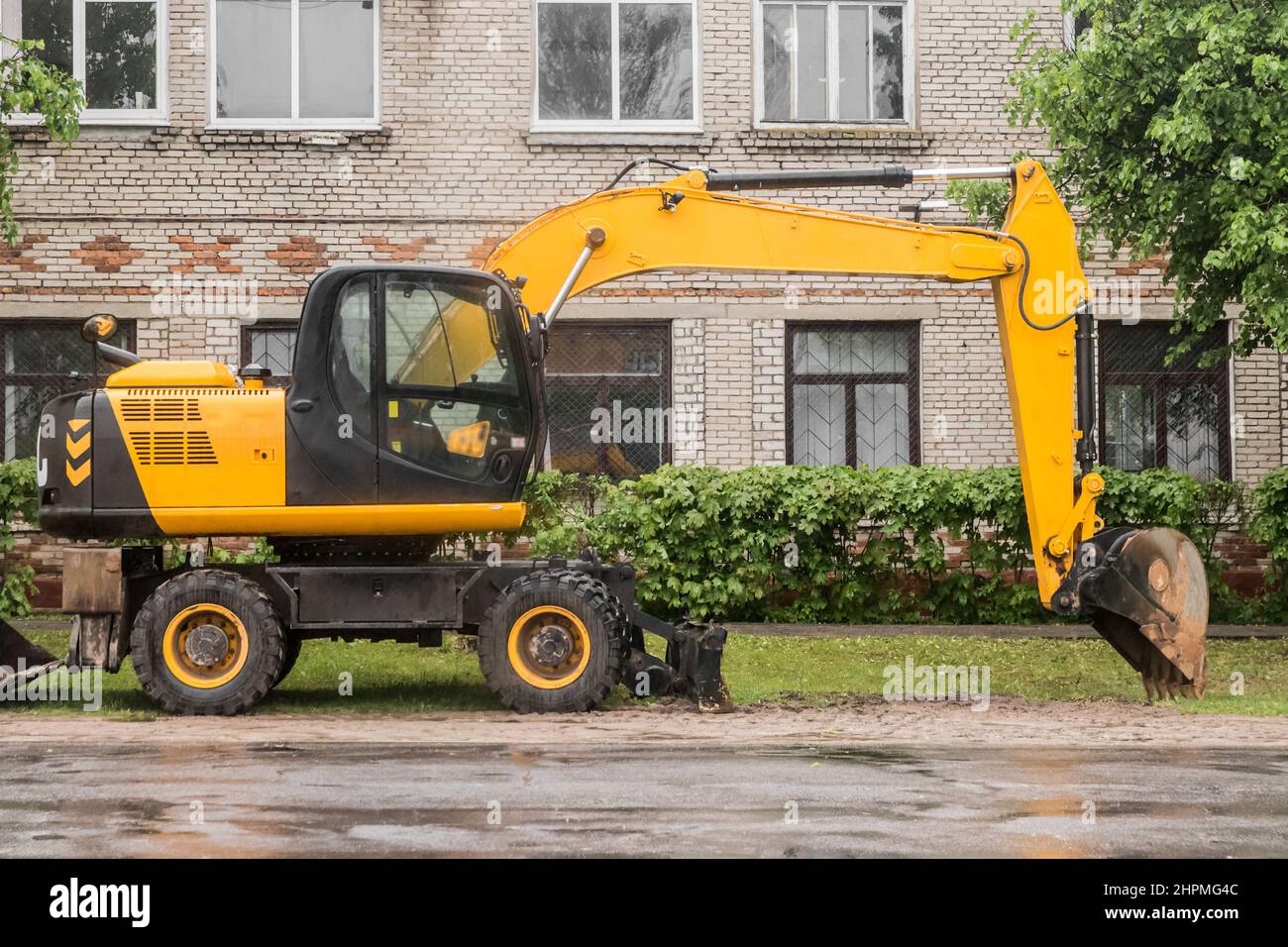 Excavator Heavy Industrial Machine Tractor Equipment Excavation Work ...