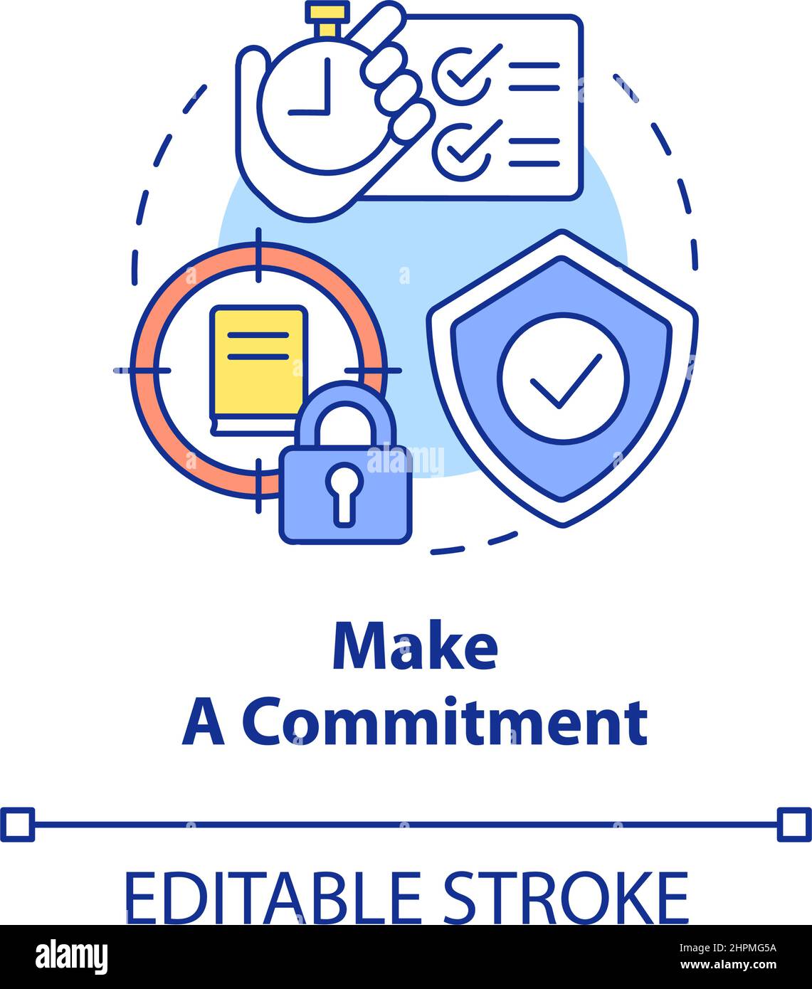 Make commitment concept icon Stock Vector Image & Art - Alamy