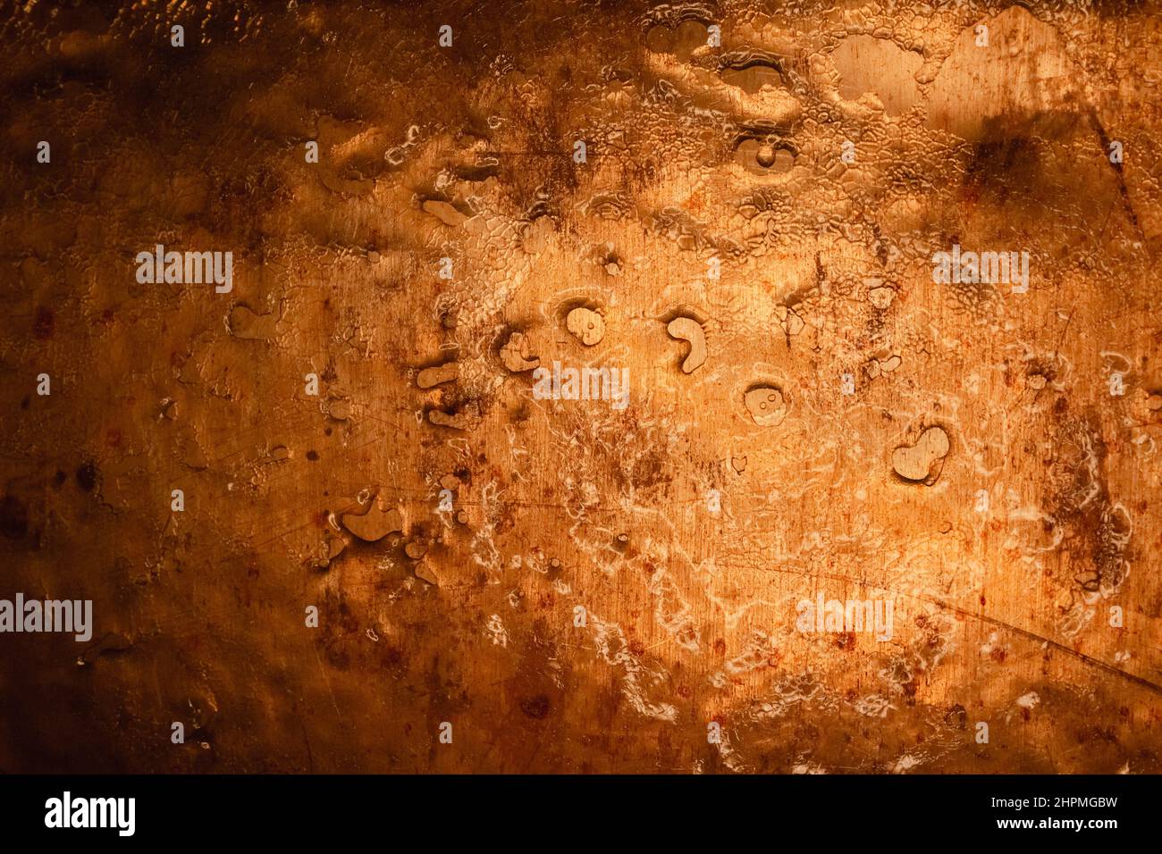 Photo of orange toned frozen metal surface covered in ice texture Stock ...