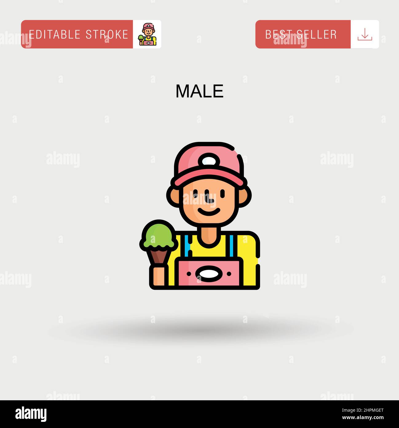 Male Simple vector icon Stock Vector Image & Art - Alamy