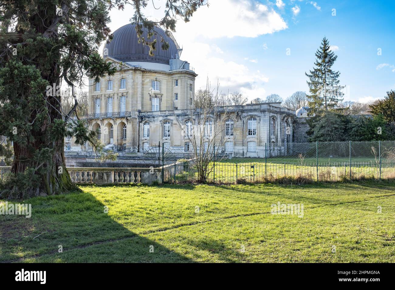 Beautiful view of the famous astronomical Observatory of Meudon in ...