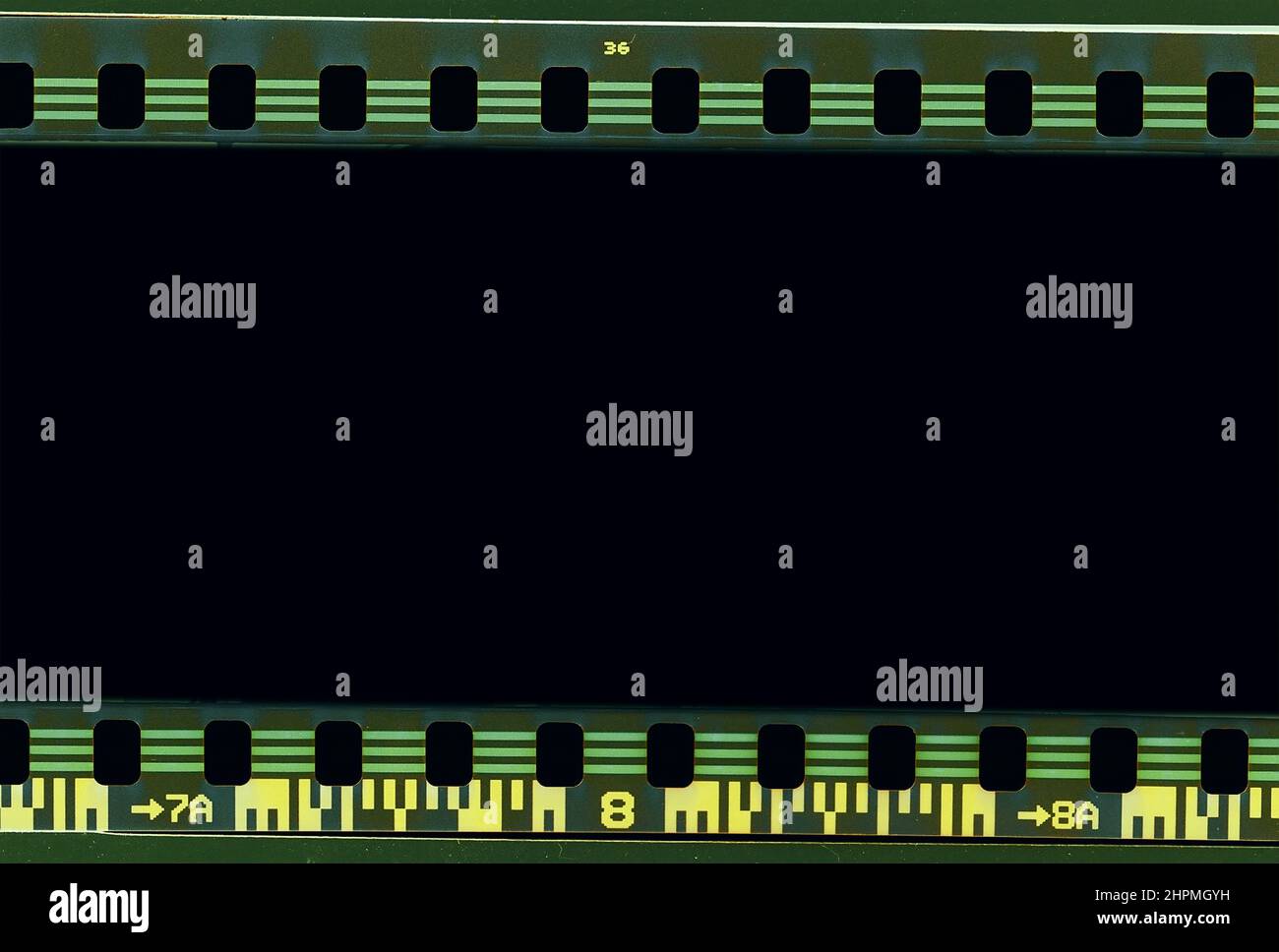 Film scan. Digital number and bezel on film photographs scanned. 35mm ...