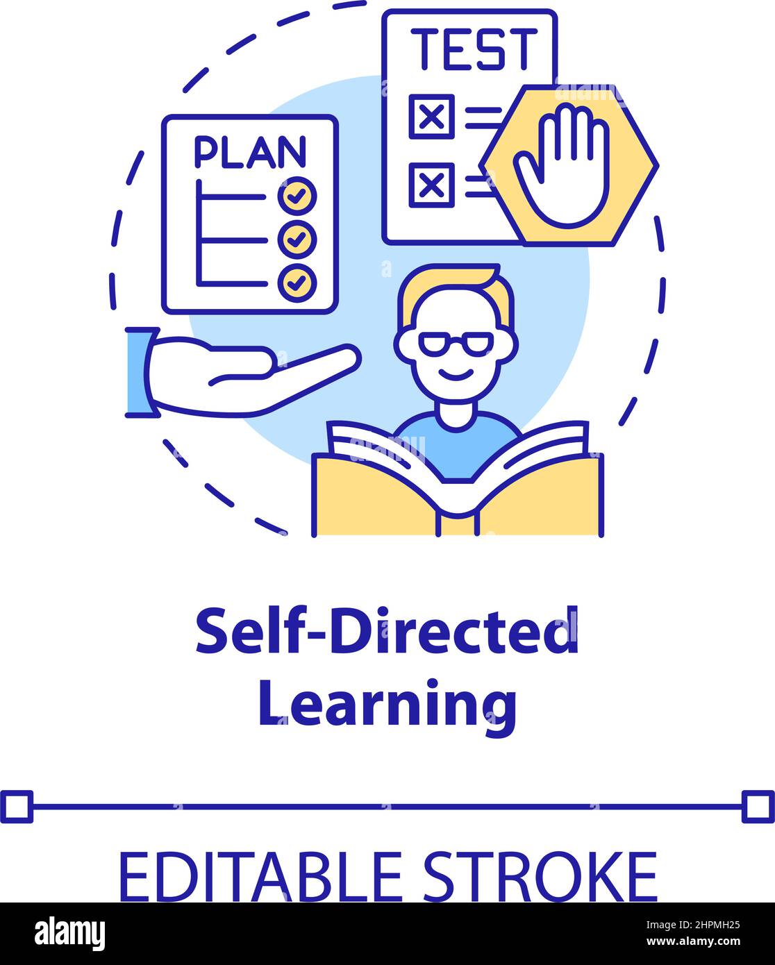Self directed learning concept icon Stock Vector Image & Art - Alamy Self directed learning concept icon Stock Vector Image & Art - Alamy