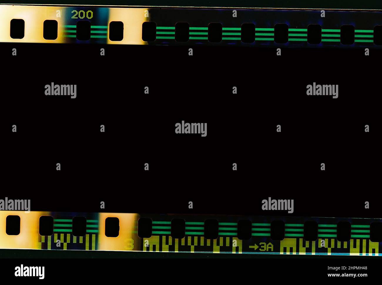 Film scan. Digital number and bezel on film photographs scanned. 35mm ...