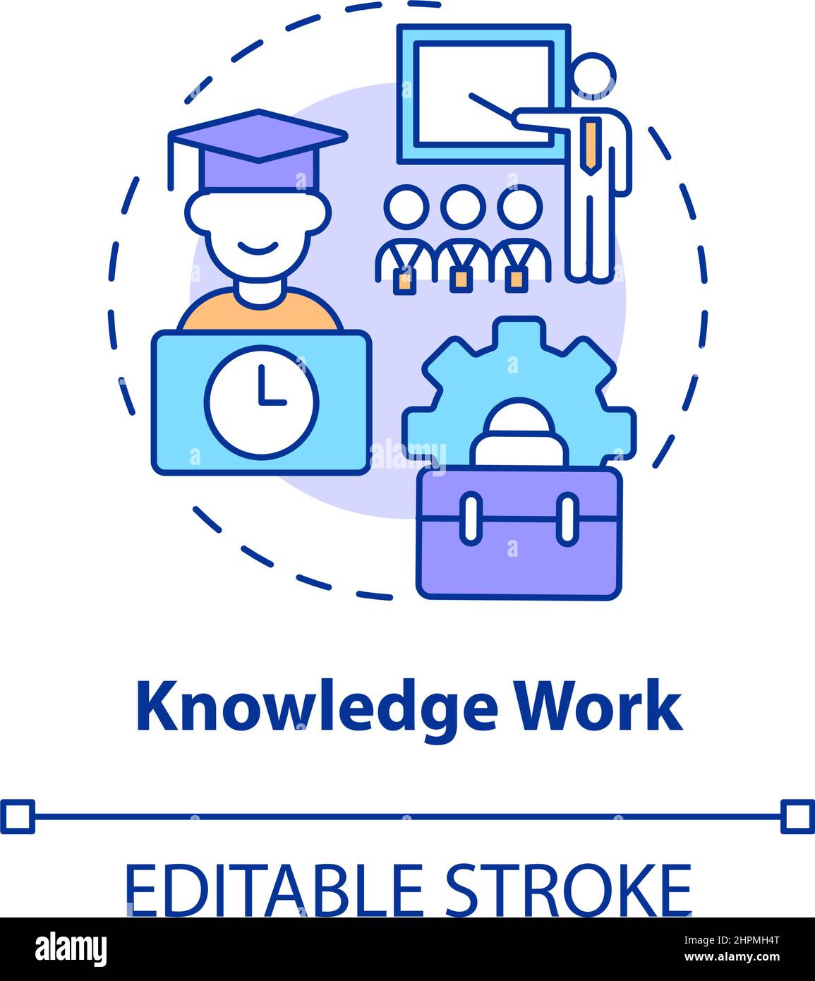 Knowledge work concept icon Stock Vector Image & Art - Alamy