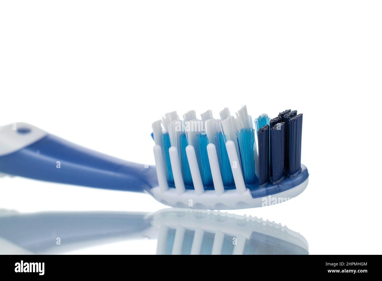 One toothbrush, close-up, isolated on white Stock Photo - Alamy