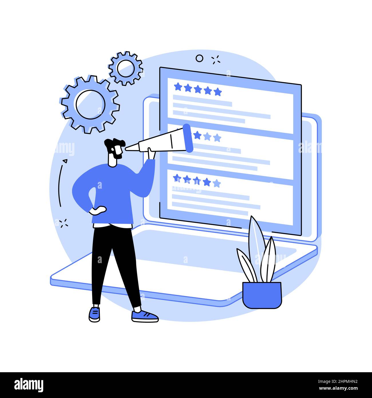 Testimonials abstract concept vector illustration Stock Vector Image ...