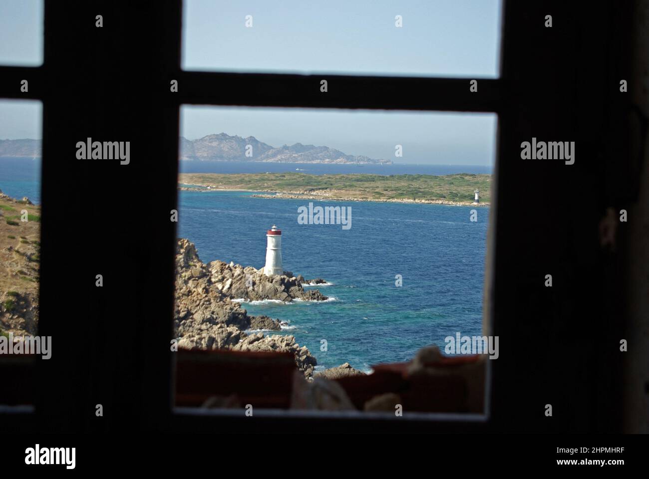 Costa Smeralda, Sardinia, Italy. Capo Ferro lighthouse Stock Photo - Alamy