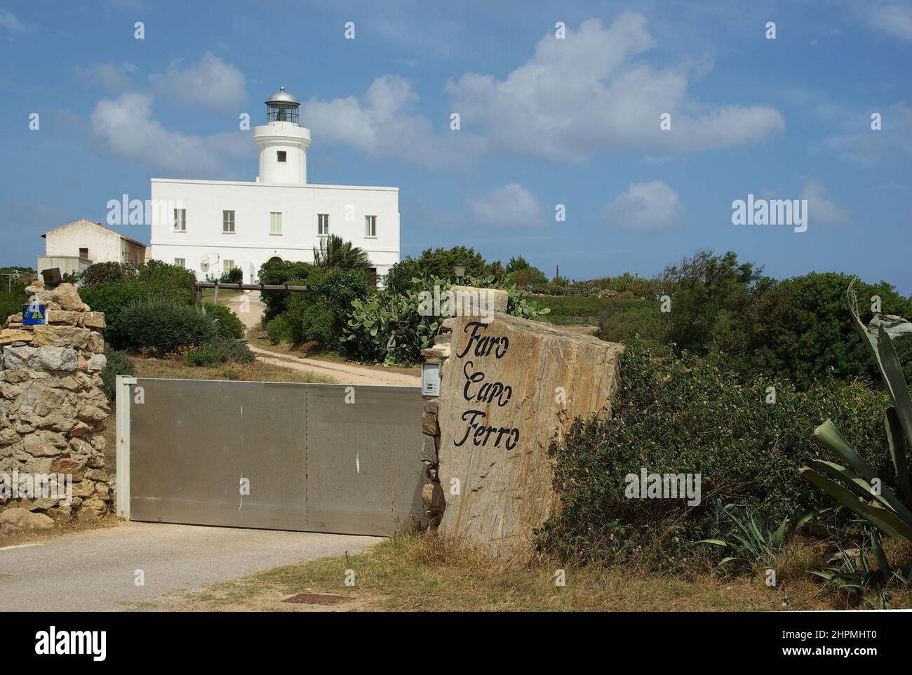Costa Smeralda, Sardinia, Italy. Capo Ferro lighthouse Stock Photo - Alamy