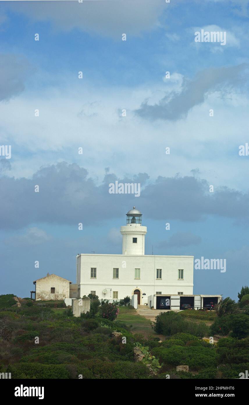 Costa Smeralda, Sardinia, Italy. Capo Ferro lighthouse Stock Photo - Alamy