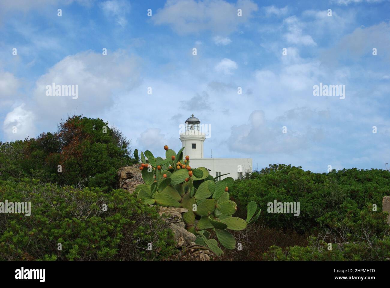 Costa Smeralda, Sardinia, Italy. Capo Ferro lighthouse Stock Photo - Alamy