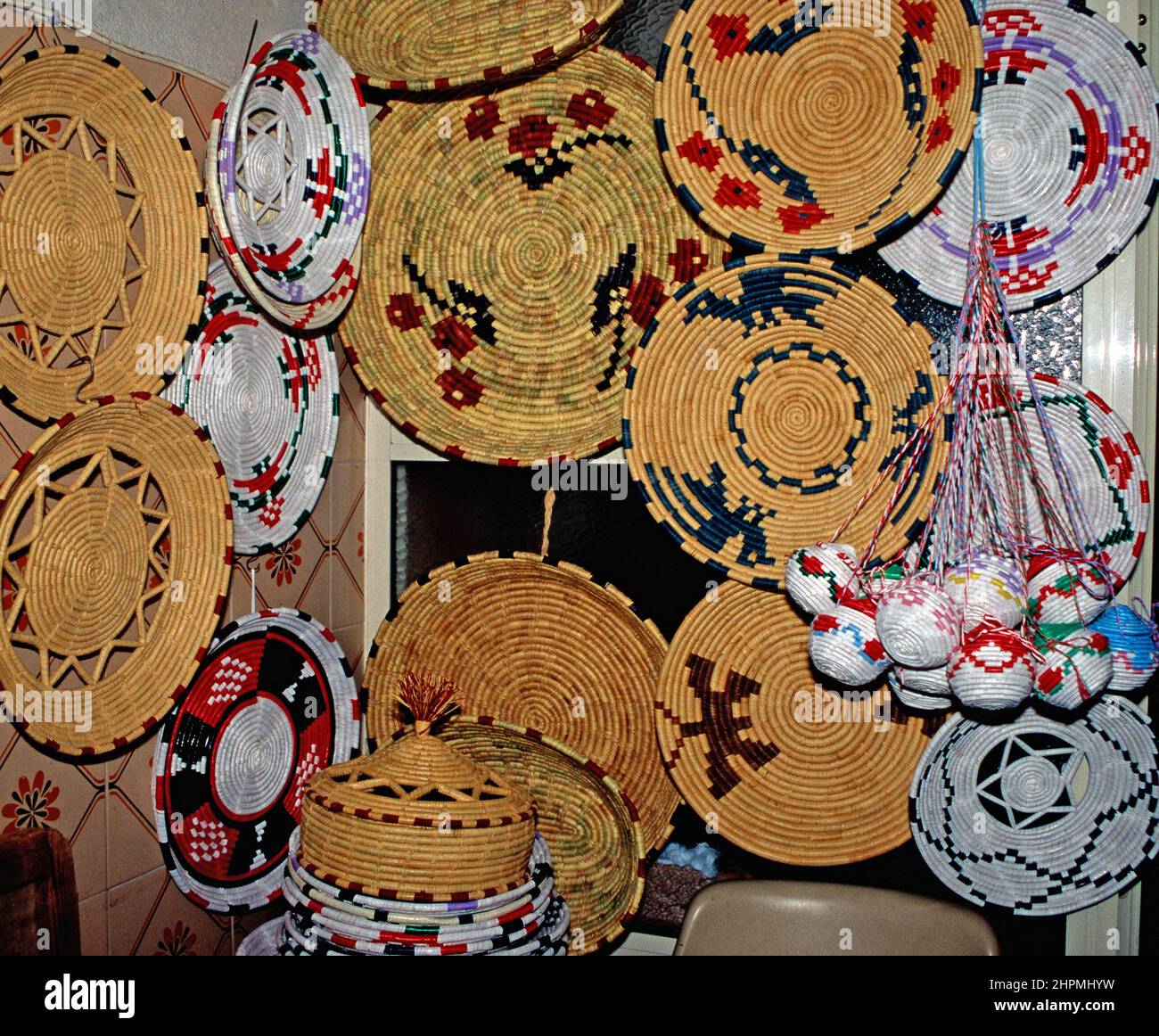 Traditional handicraft baskets of Sardinia (scanned from colorslide ...