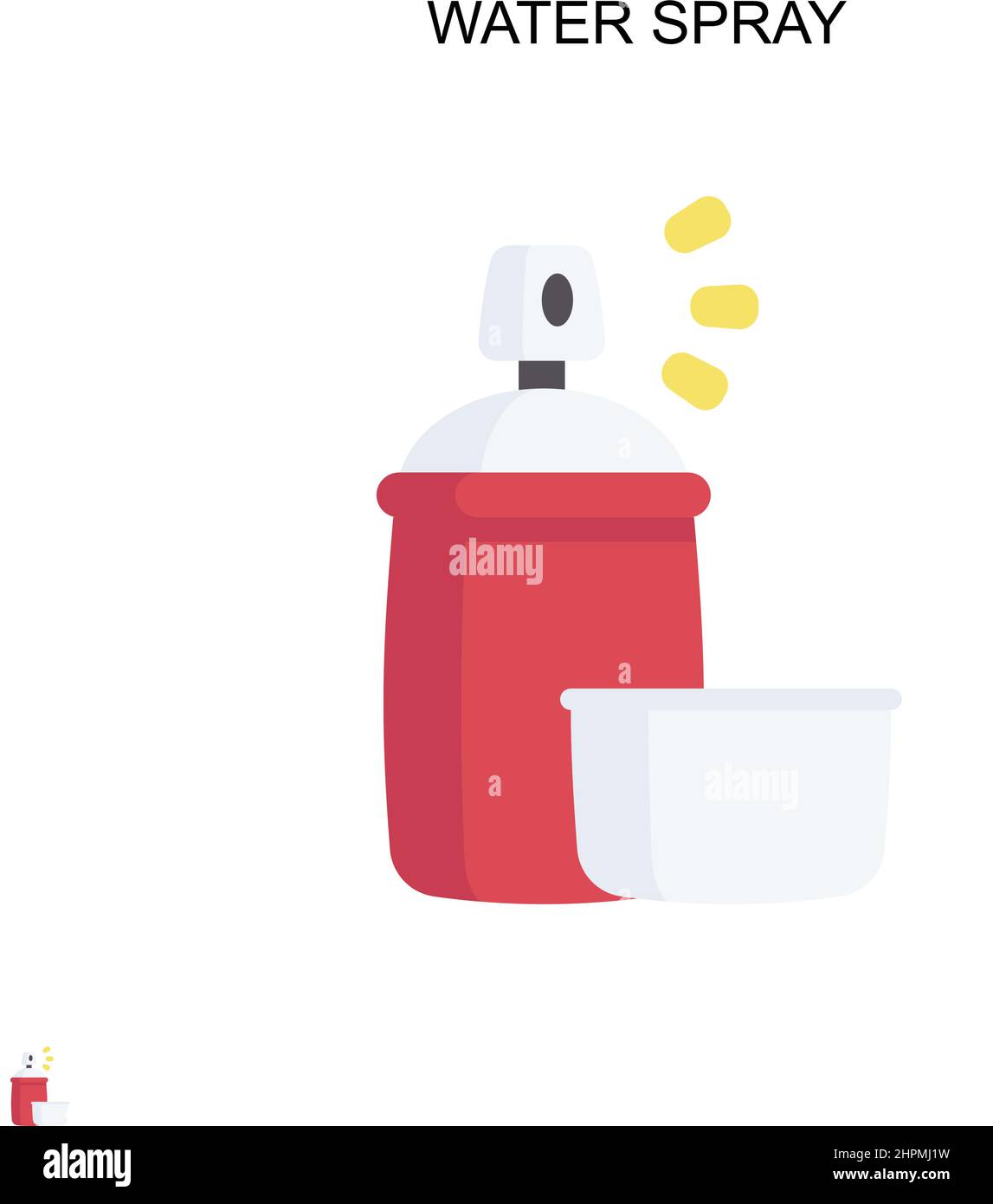 Water spray Simple vector icon. Illustration symbol design template for ...