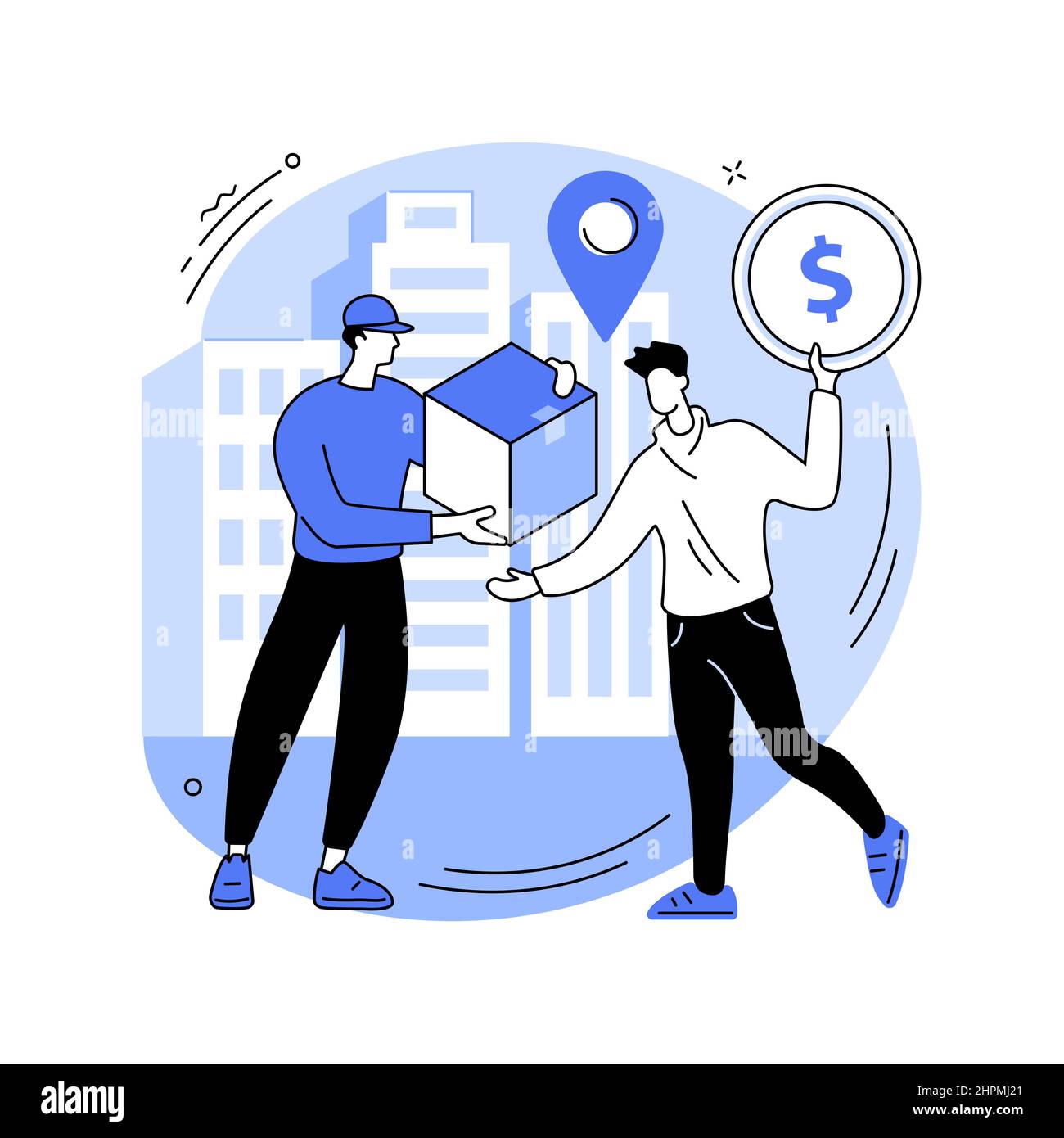 On demand delivery Cut Out Stock Images & Pictures - Alamy