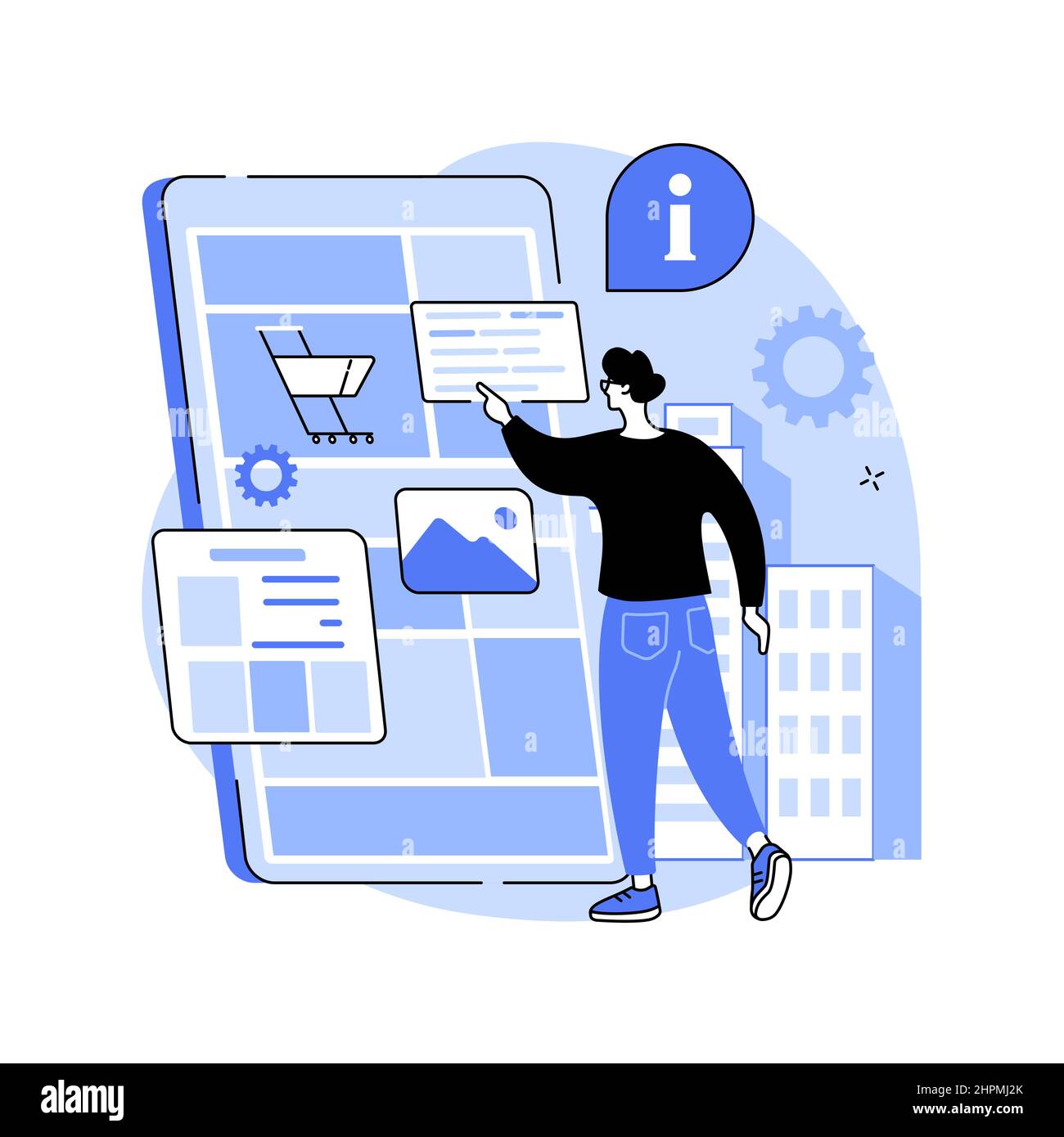 Digital guide abstract concept vector illustration Stock Vector Image ...