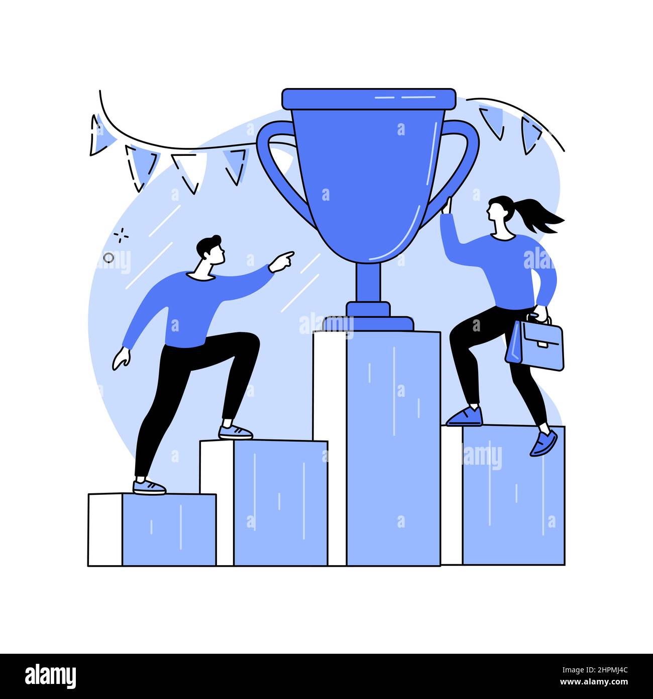 Branded competition abstract concept vector illustration Stock Vector ...