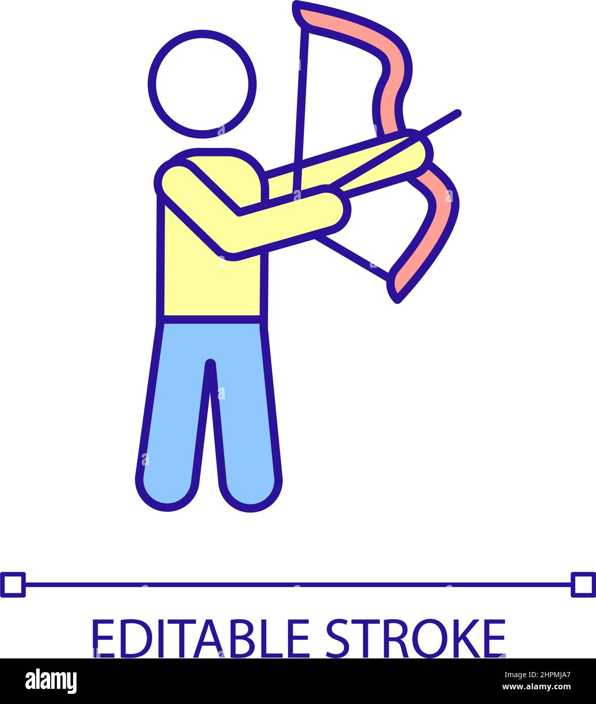 Archery classes for kids RGB color icon Stock Vector Image & Art - Alamy